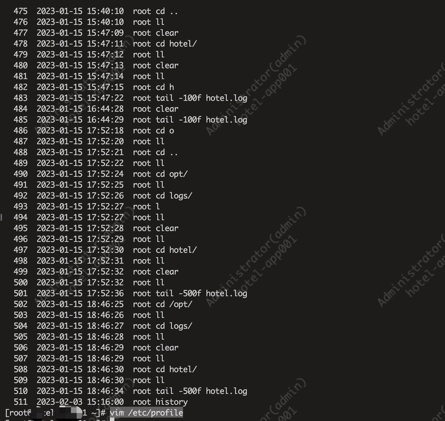 linux history 历史命令中添加执行时间和用户身份_history 增加操作人-CSDN博客