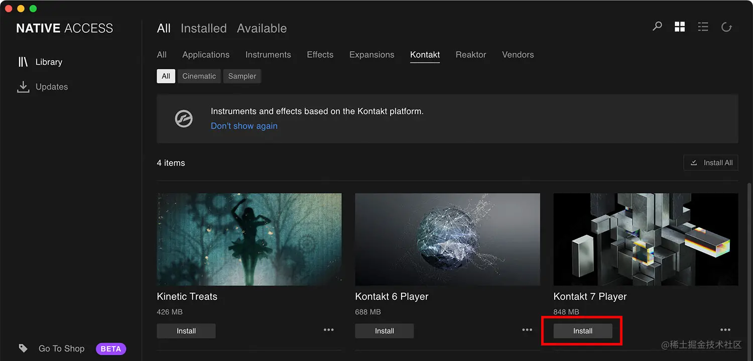 Native Instruments Kontakt 7 音乐采样平台安装教程_kontakt requires native access to continue with th-CSDN博客