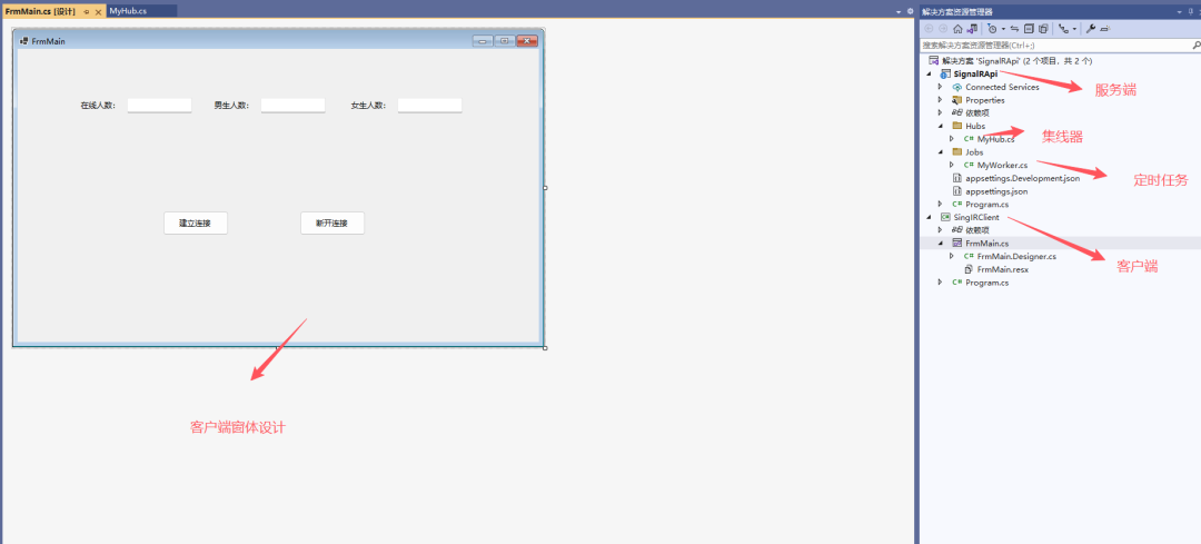 ASP.NET Core实时库SignalR简单应用-CSDN博客