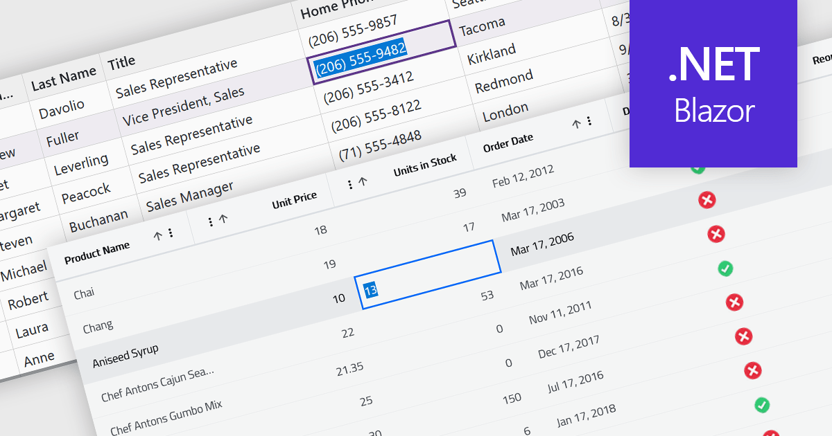 直接在单元格中轻松编辑Blazor网格数据-Telerik UI_blazor 可以行内编辑的grid-CSDN博客
