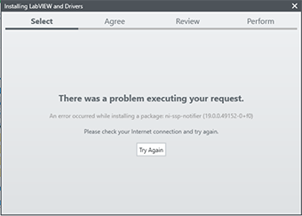 LabVIEW使用NIPM安装软件报错_labview2020安装执行请求时出现问题-CSDN博客