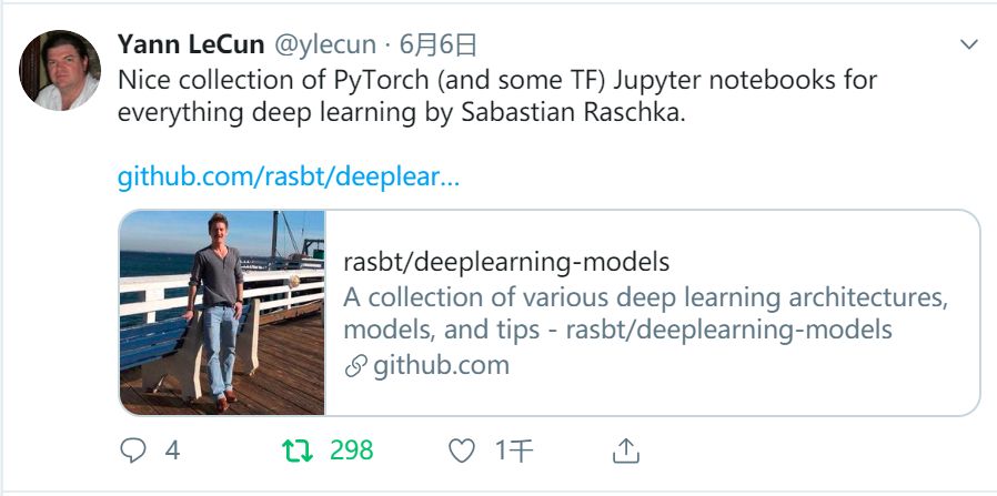 【GitHub项目推荐--Yann LeCun推荐的Github深度学习入门教程】【转载】-CSDN博客