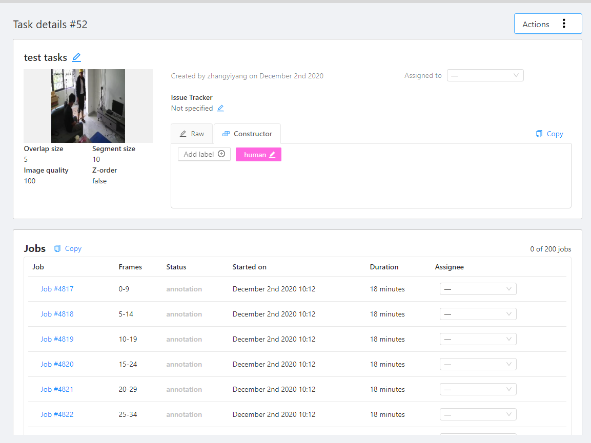 CVAT 使用(3) Tasks/Jobs 的创建与管理_cvat 如何新建task-CSDN博客