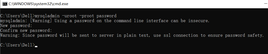 修改 Mysql 用户密码 Warning Since Password Will Be Sent To Server In Csdn博客