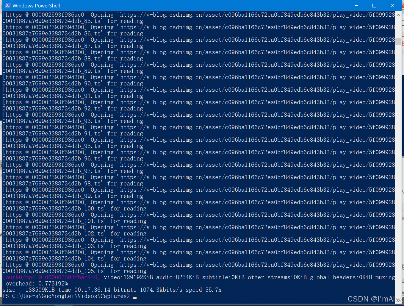 【工具推荐】使用ffmpeg免费下载m3u8网络视频并转化为mp4格式_ffmpeg 下载m3u8-CSDN博客