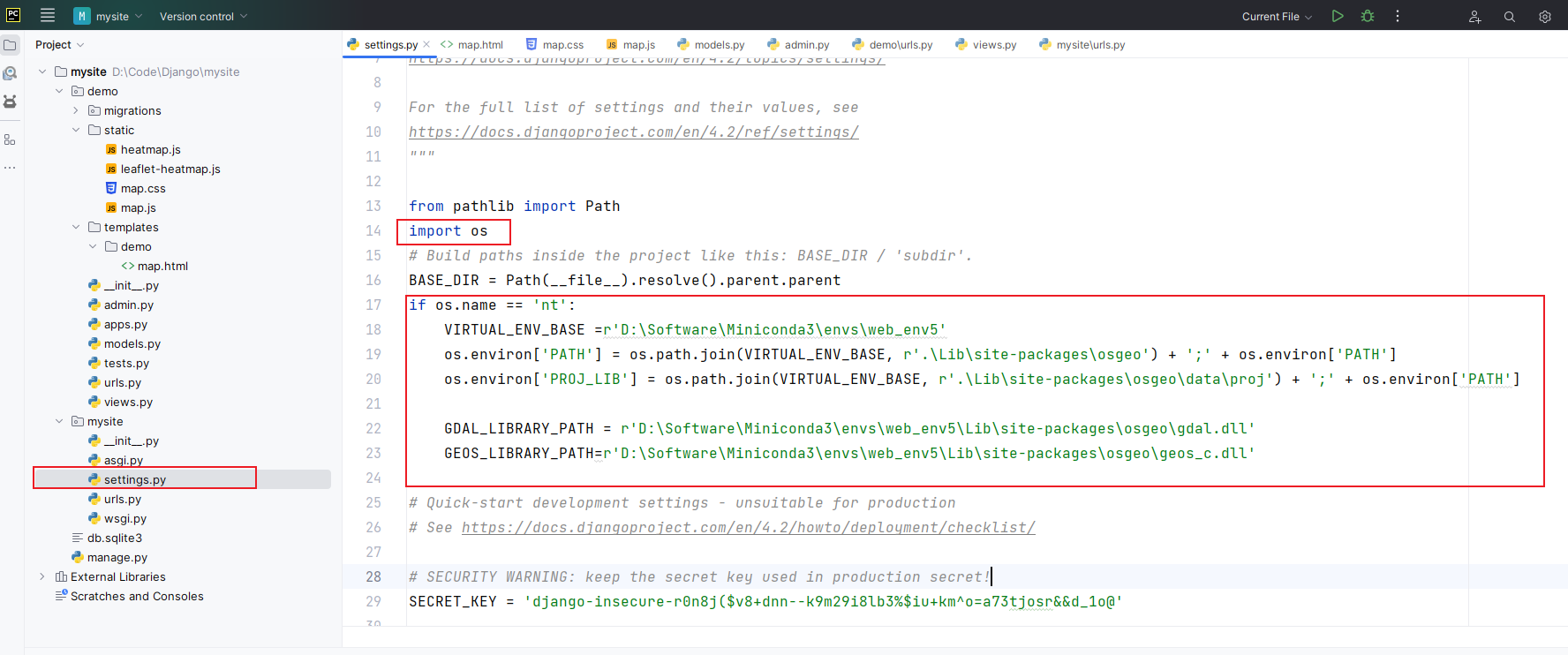 GeoDjango配置开发leaflet地图-CSDN博客