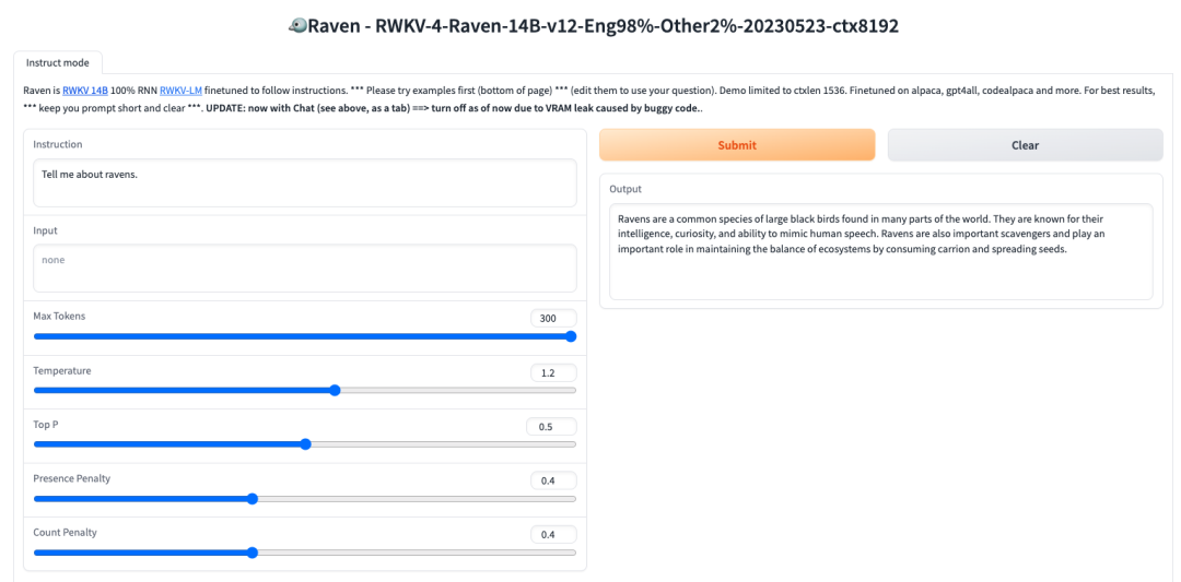 RWKV的在线体验网址出来啦！作者亲自教学，效果超棒！-CSDN博客