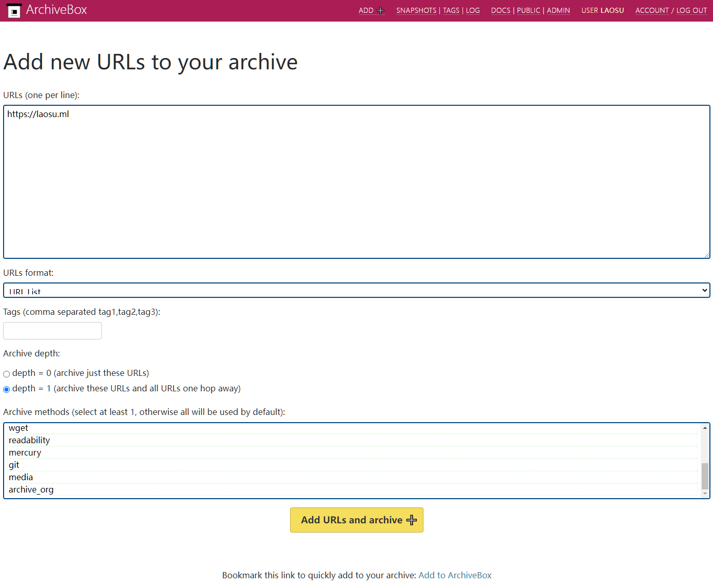网站存档服务ArchiveBox-CSDN博客