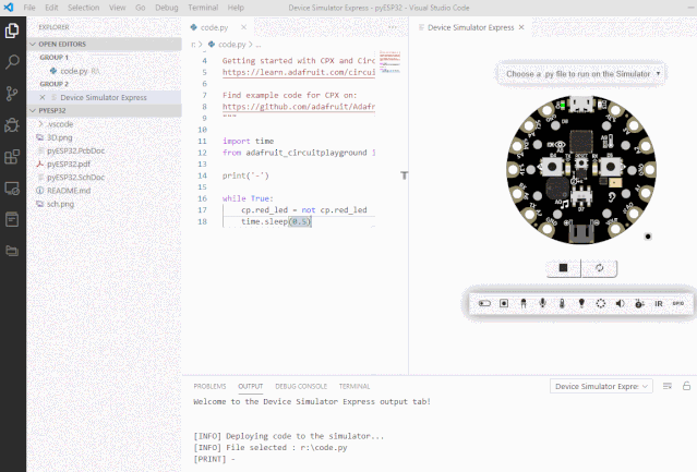 micropython仿真器_microbit/cpx 的 python模拟器：Device Simulator Express_老许的花开的博客-CSDN博客