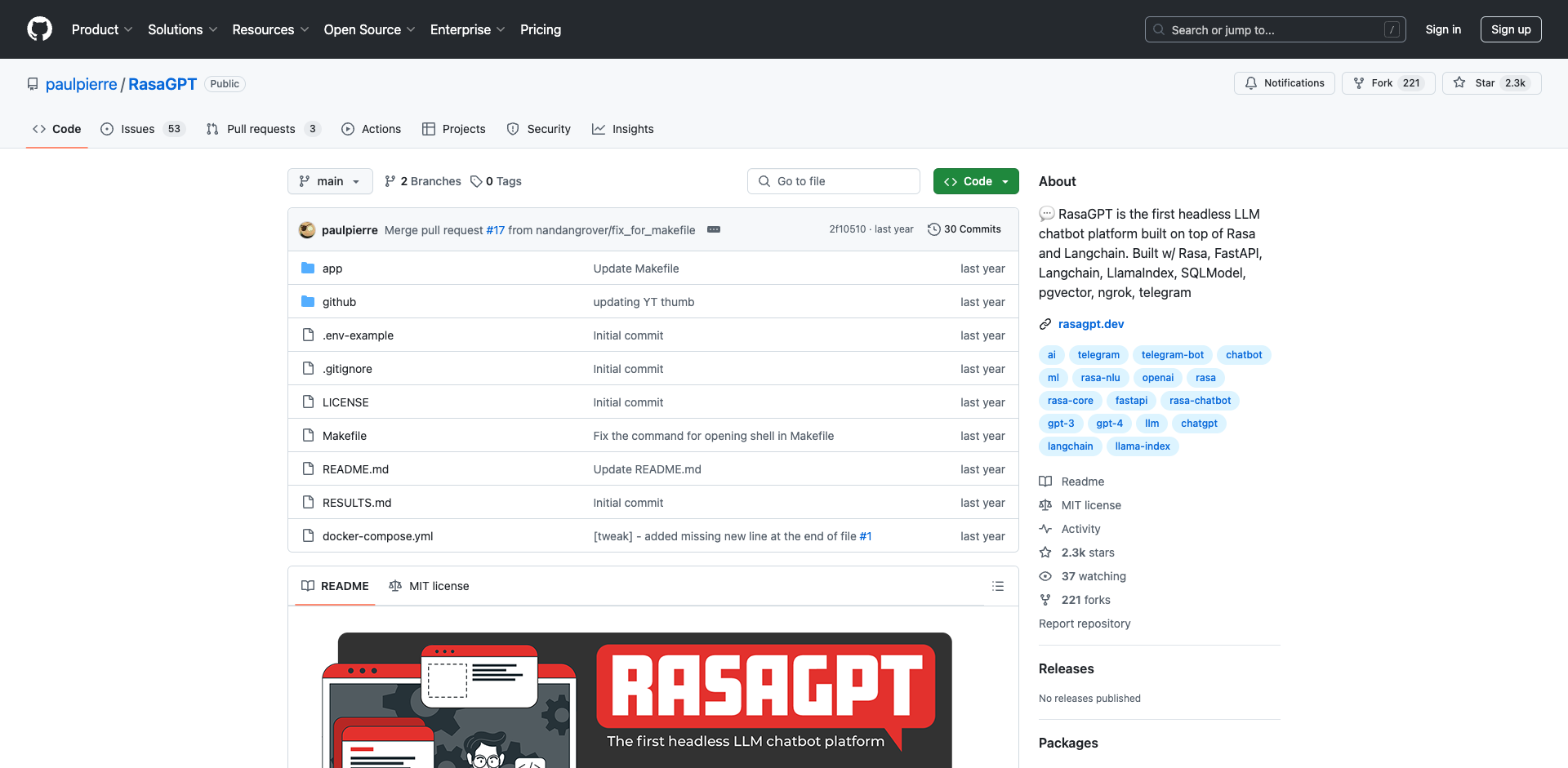 RasaGPT: 基于Rasa和Langchain的无头LLM聊天机器人平台-CSDN博客