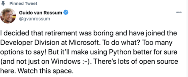 学编程先学python？听听创造python的人怎么说！龟叔 微软 Csdn博客