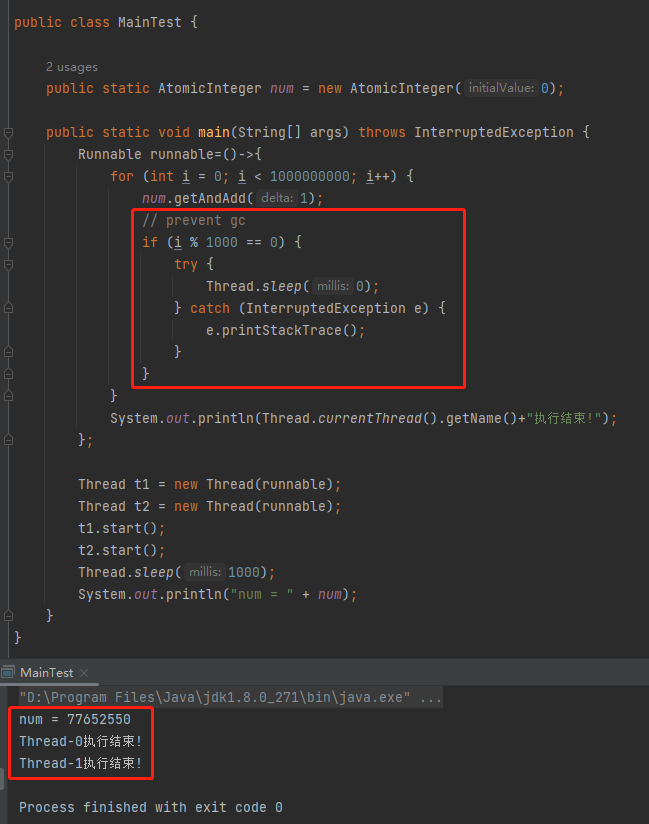 Thread.sleep(0)；的作用_thread.sleep(0)作用-CSDN博客