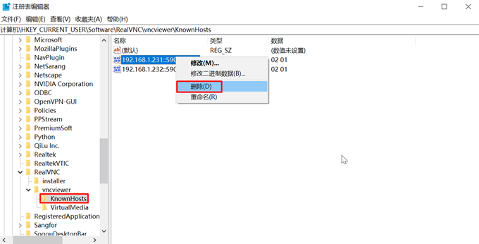 Completely clear connection records in VNC Viewer - Programmer Sought