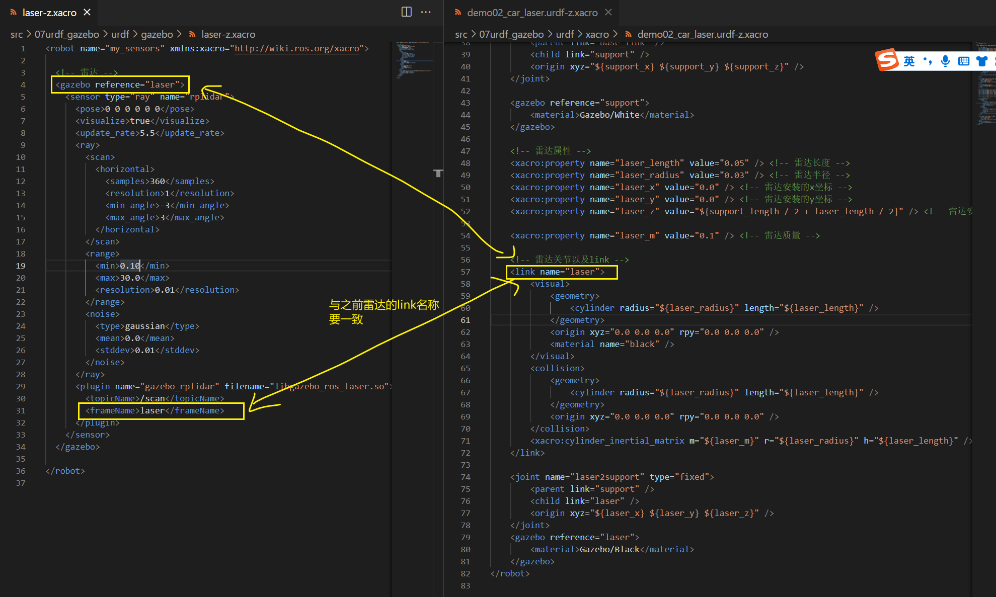 ROS学习笔记07、机器人系统仿真（URDF、Xacro、Arbotix、Gazebo）_inertial origin-CSDN博客