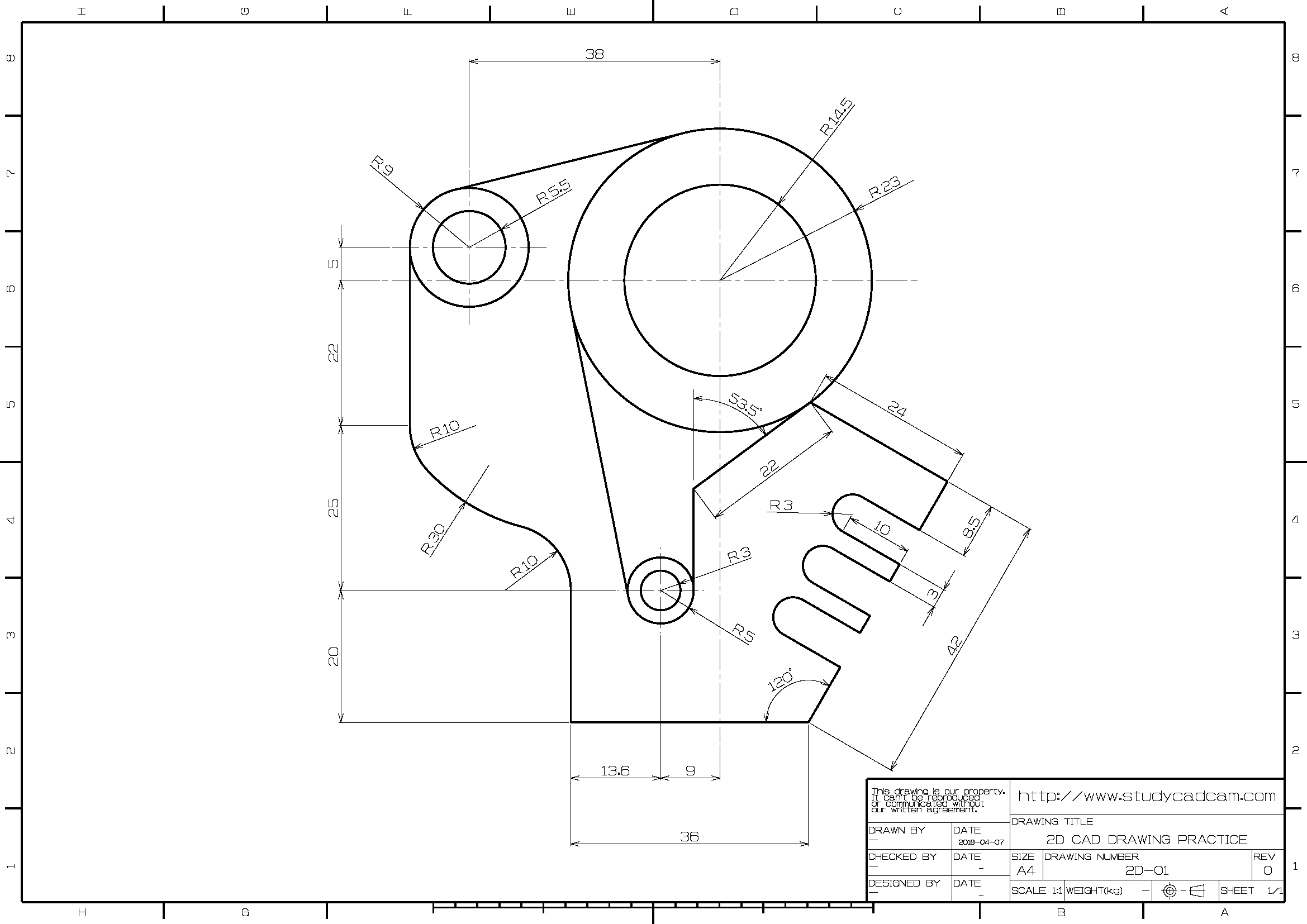CAD练习图2D-01:Eyeshot-2024.1_2d联系图-CSDN博客