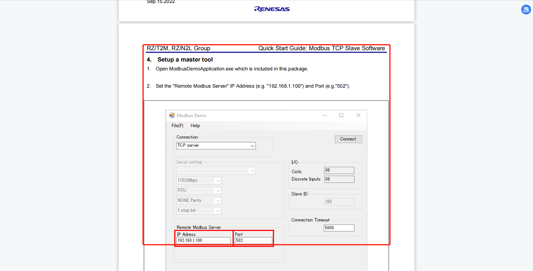 四、瑞萨RZN2L Modbus TCP Slave_瑞萨modbus-CSDN博客