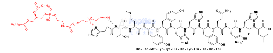 DSPE-PEG-K237(HTMYYHHYQHHL)(二硬脂酰基磷脂酰乙醇胺-聚乙二醇-肿瘤靶向蛋白)；靶向肿瘤新生血管K237 ...