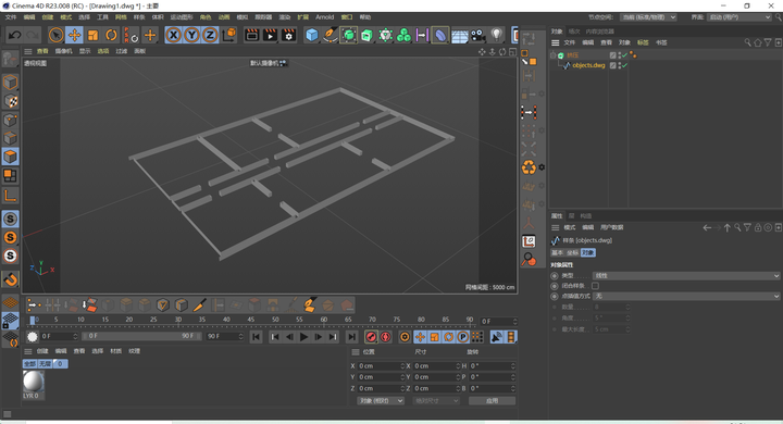 CAD图纸导入3Dmax和Blender及C4D中_c4d导入cad图纸建模-CSDN博客