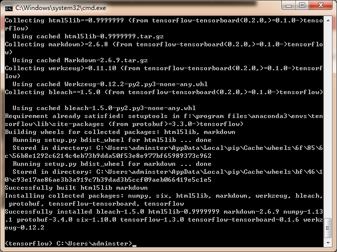 【Tensorflow】Windows安装tensorflow错误原因查询、卸载tensorflow与重新安装_tensorflow安装失败-CSDN博客