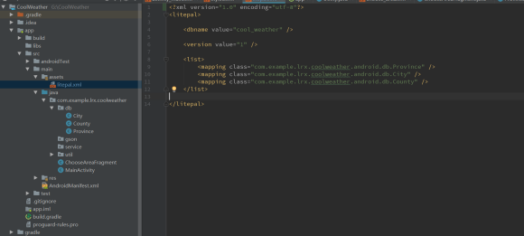 Android酷欧天气实训报告书,萌新求助，第一行代码酷欧天气开发，遇到coolweather keeps s...-CSDN博客