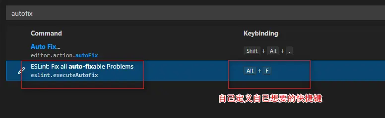 vscode配置ESLint: Fix all auto-fixable Problems快捷键-CSDN博客