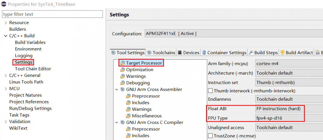 [APM32F4]【技术分享】APM32F411 如何在Eclipse环境下开启FPU_eclipse编译apm-CSDN博客