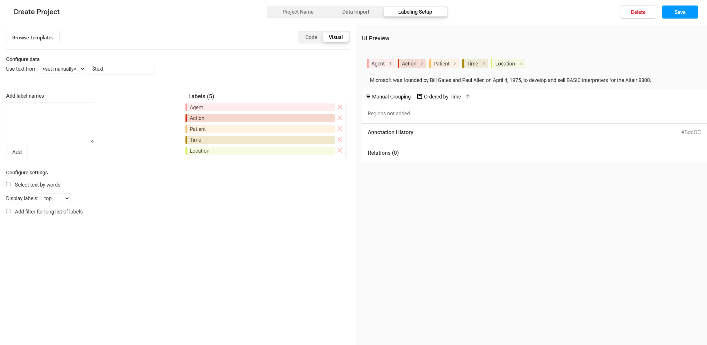 数据标注工具：label studio的简单使用_lable studio-CSDN博客