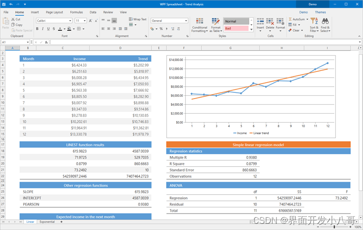 Devexpress Wpf的电子表格组件,让您更快获得excel体验(一)wpf Excel控件 Csdn博客 5951