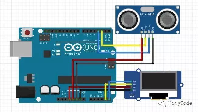 Arduino使用oled代码arduino提高篇08—oled测距显示 Csdn博客
