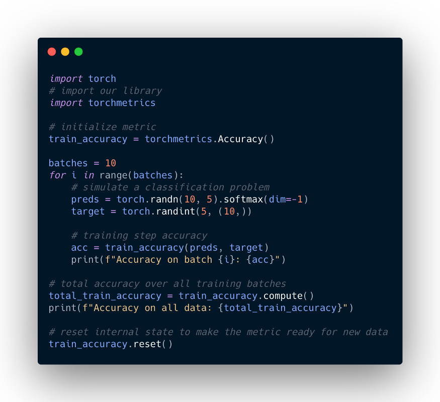 【pytorch】torchmetrics:pytorch的指标度量库 Csdn博客