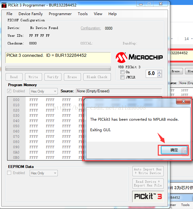 【转】Pickit 3 Programmer使用说明及 烧写程序步骤_sllin的博客-CSDN博客_pickit3使用手册