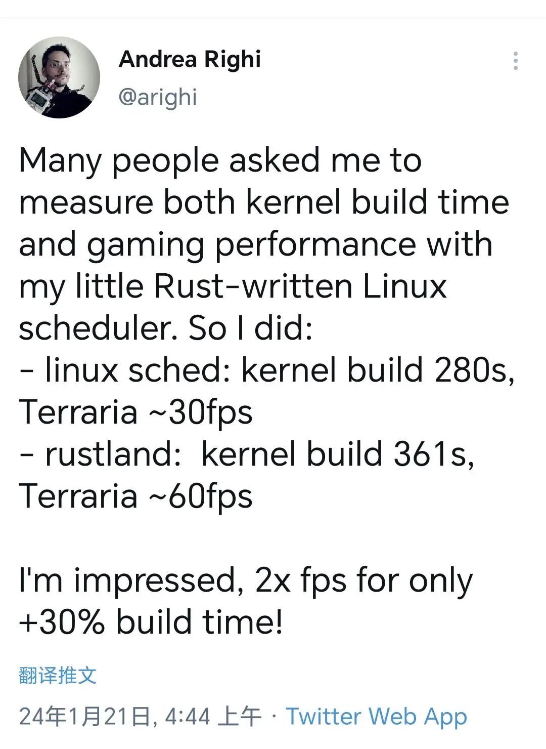 Ubuntu大佬神操作!rust版linux调度器秀麻了,性能远超c!rust Linux Dbus Csdn博客
