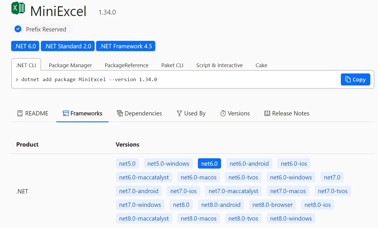 .NET 中高效 Excel 解决方案 MiniExcel-CSDN博客