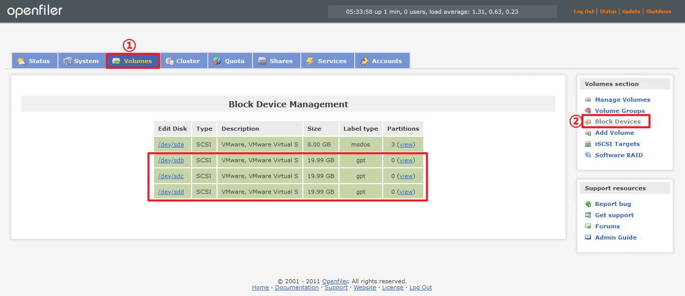 【openfilier】配置iSCSI存储_openfiler fusioncompute-CSDN博客
