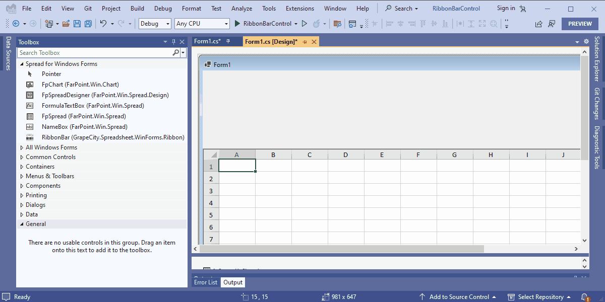 使用C#添加.NET 电子表格功能区栏-Spread.NET 17.0_c#ribbonbar-CSDN博客