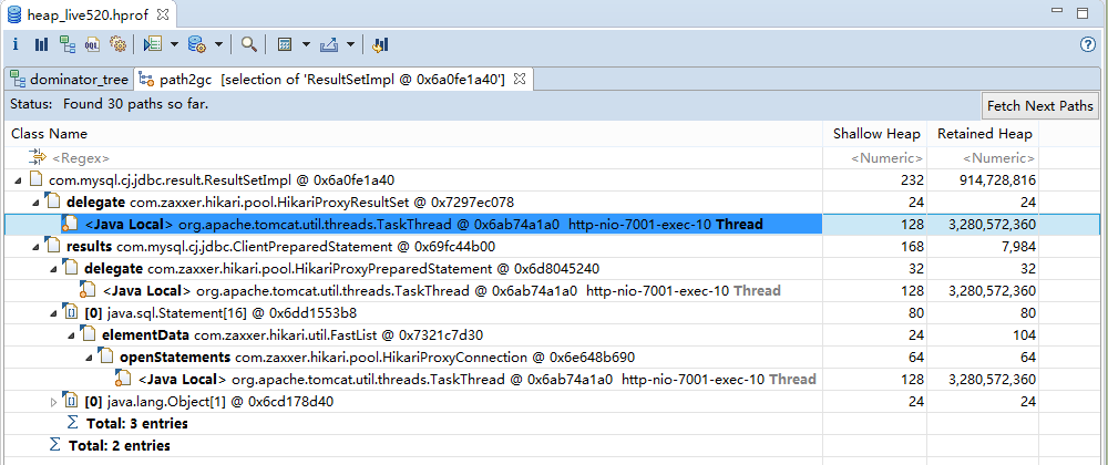 Java 堆内存泄漏分析的一个例子_org.apache.tomcat.util.threads.taskthread-CSDN博客