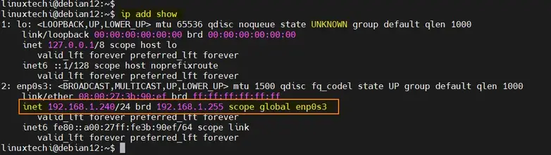Debian 12 Linux 系统上配置静态 IP 地址_debian12设置静态ip-CSDN博客