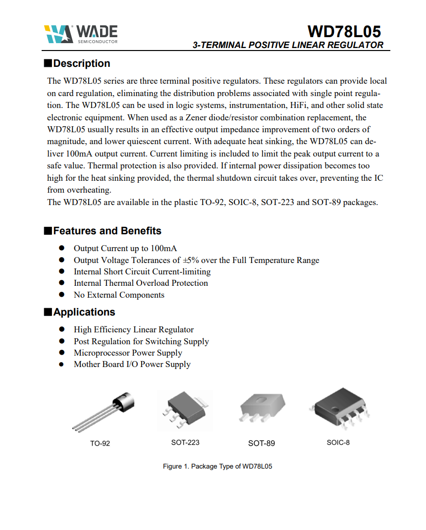 维得WD78L05资料和封装图_78l05封装-CSDN博客