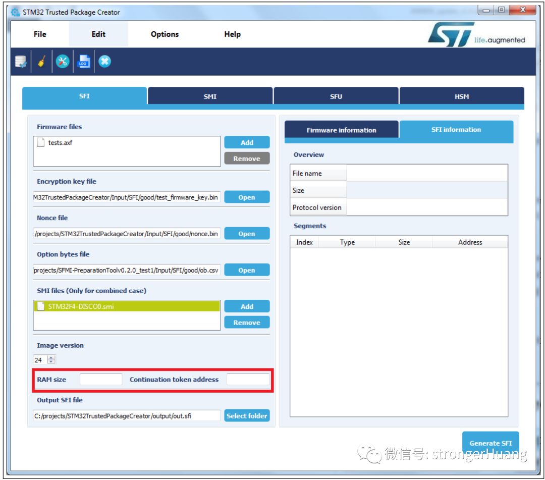 如何使用STM32Trust生成器生成SFI和SMI加密固件-CSDN博客