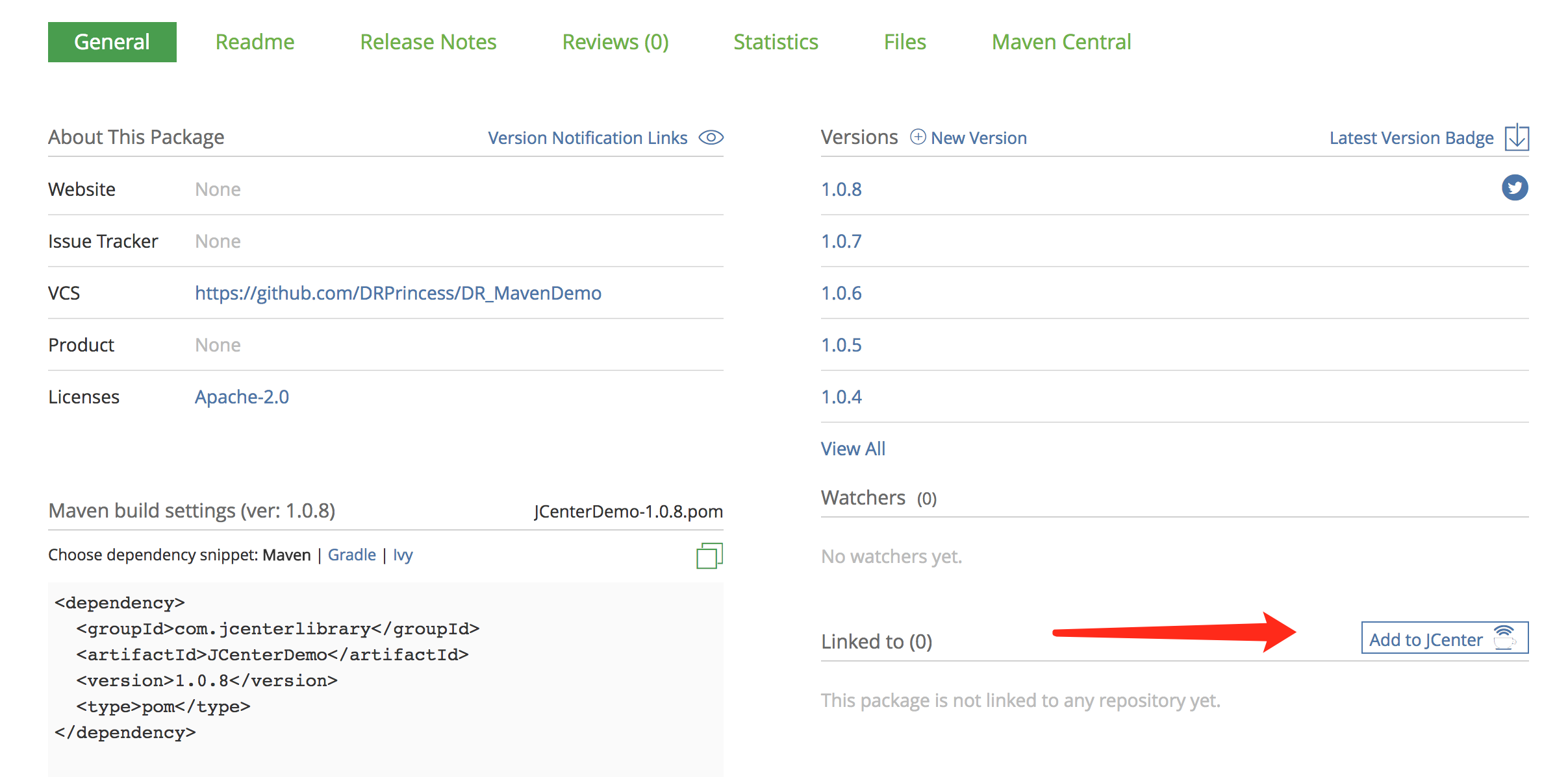 Android-发布项目到到 JCenter 仓库_jcenter 地址-CSDN博客