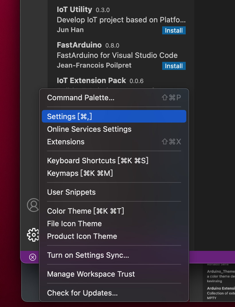 MAC系统使用VScode 开发Arduino （安装/设置与使用）_macos vscode 配置arduino-CSDN博客