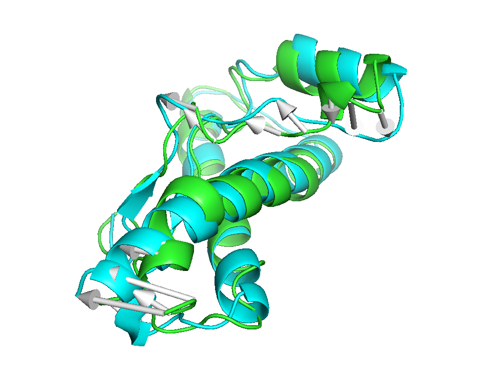 Gromacs分析处理-模拟前后蛋白结构差异对比图的制作_modevectors-CSDN博客