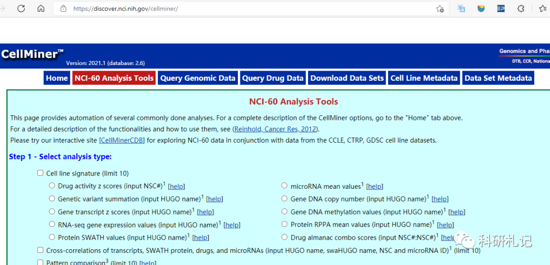 基因表达数据预测药物作用——CellMiner_cellminer数据库怎么用-CSDN博客