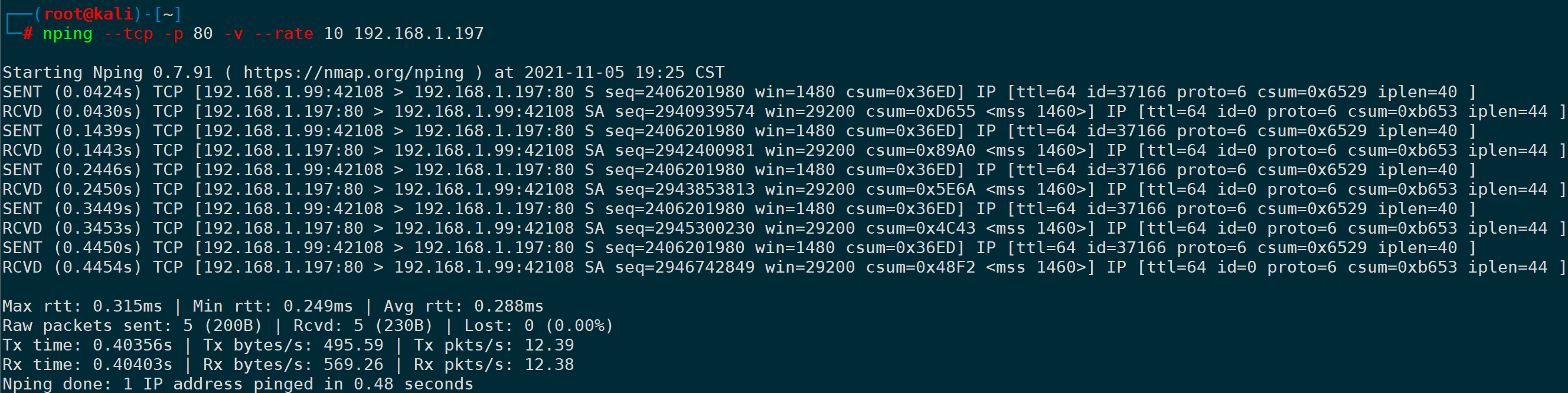 网络探测的中流砥柱-Nping使用_nping语法-CSDN博客