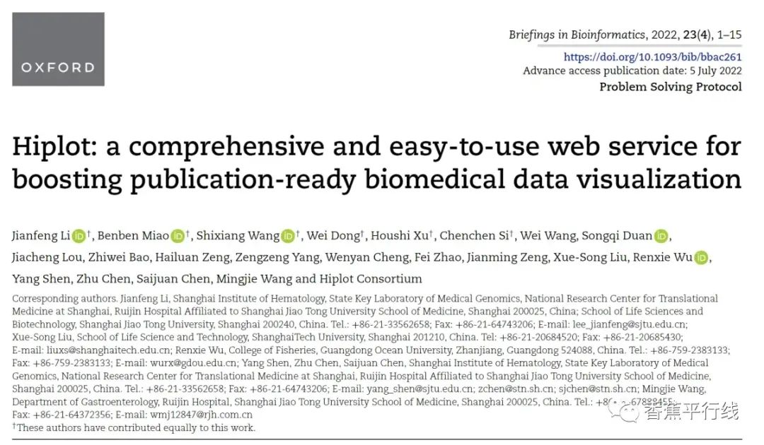 汇总贴 | 生物信息学数据可视化平台~国人作品-CSDN博客