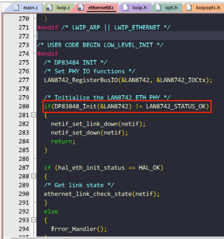 【LWIP】STM32H743/750+CubeMX+AC5/AC6+裸机/FreeRTOS+(ETH)LWIP+DP83848/LAN8720/42——创建可ping模板_lwip ac6 ...