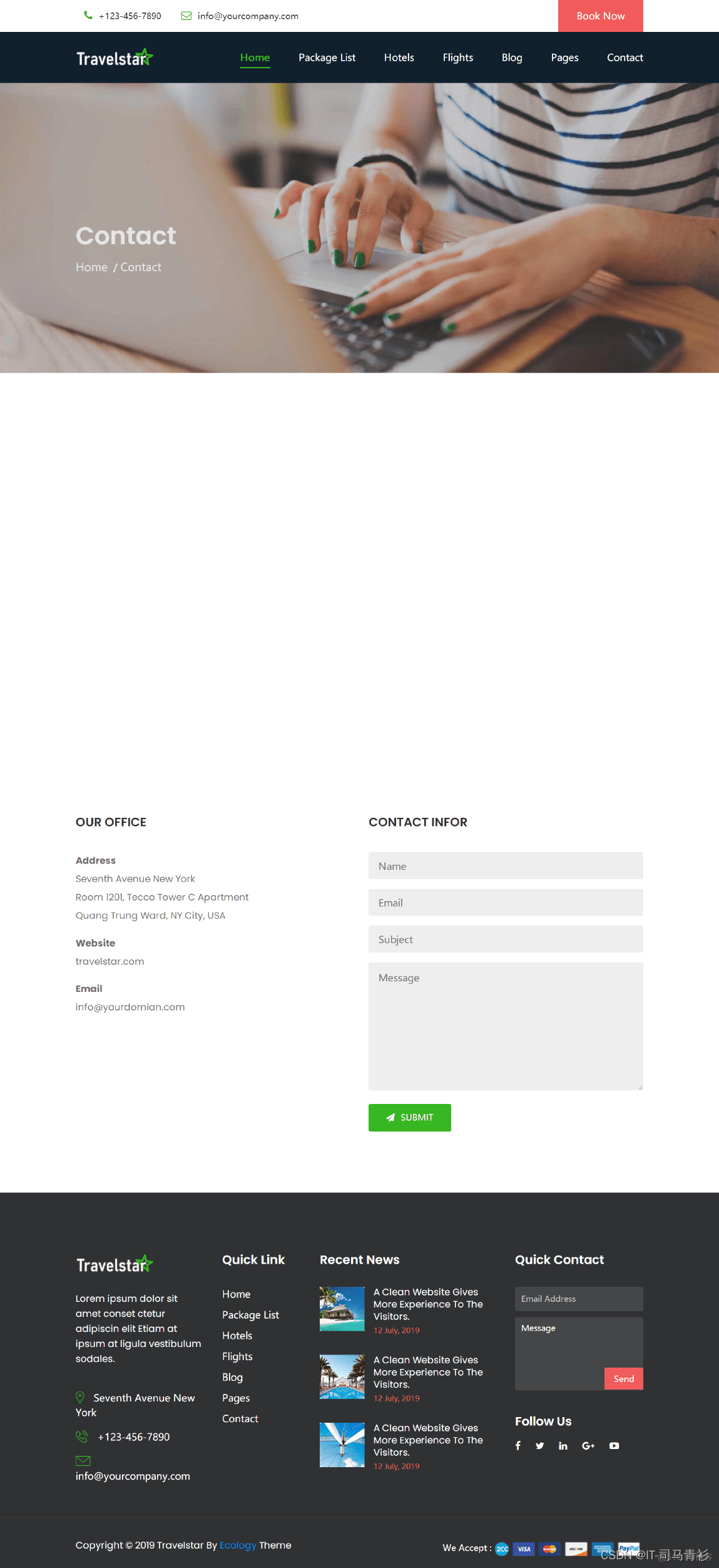 Html Css Javascript Jquery Bootstarp响应式旅行社旅游平台网站模板 14页 Csdn博客