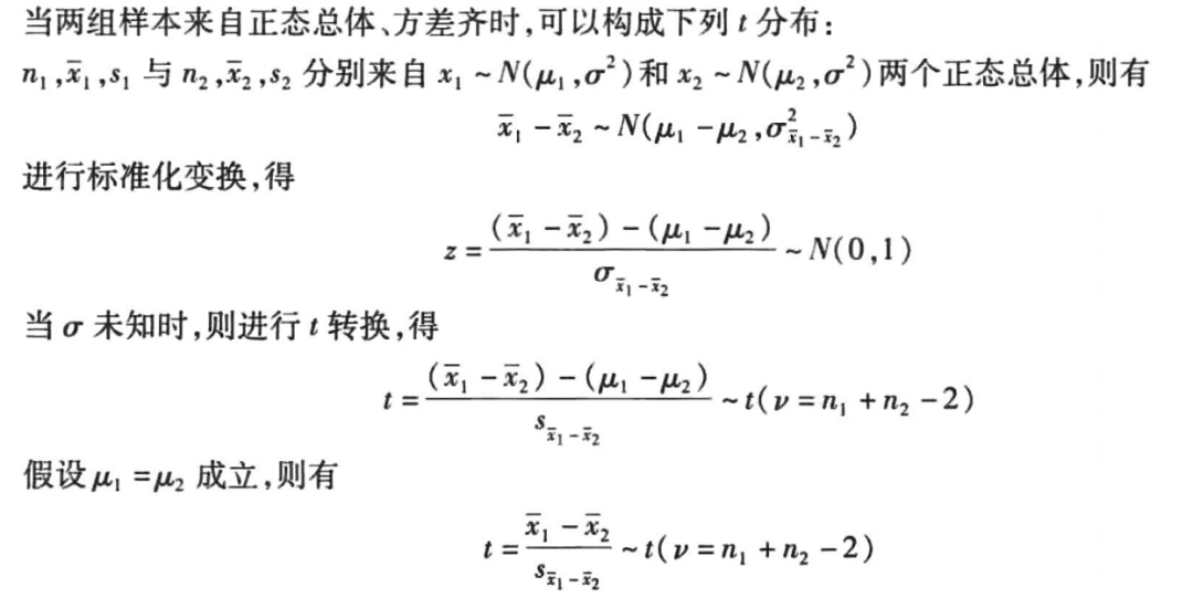 《实用医学统计学与sas应用》学习笔记 两组数值变量资料均数比较的t检验生信修炼手册的博客 Csdn博客 9389