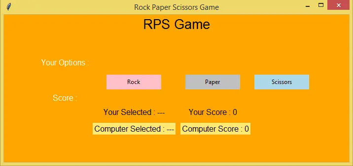Python趣味编程 使用 Tkinter 进行 Rps 游戏python Csdn专栏